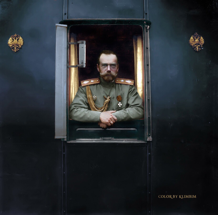 Nicholas II on board the Imperial Train | Nicholas II